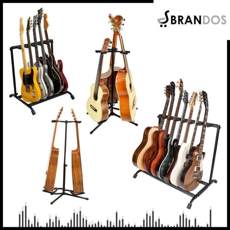 Promo Stand Rak Gitar Akustik Elektrik Listrik Bass Guitar Rack Besi ...