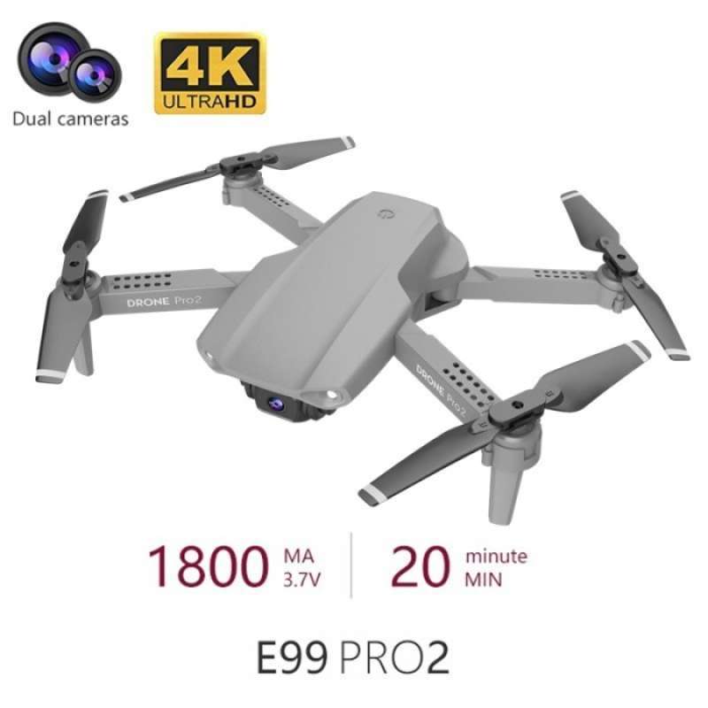 Jual Drone Kamera Pemula Murah E99 E-99 E88 Mini Drone Dual Camera 4k Fpv - E99 V2 Putih Di ...