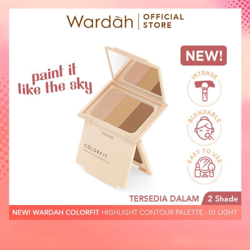 Promo Wardah Colorfit Highlight Contour Palette - 3 In 1 Pigmented ...