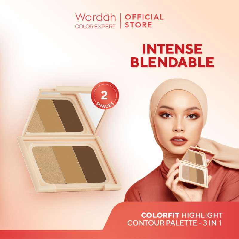 Promo Wardah Colorfit Highlight Contour Palette - 3 In 1 Pigmented ...
