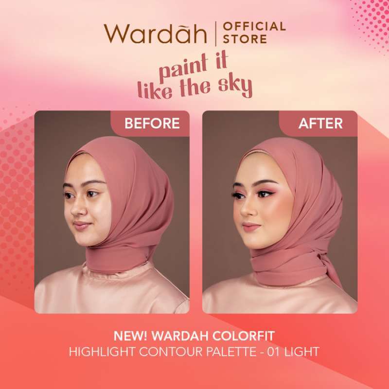 Promo Wardah Colorfit Highlight Contour Palette - 3 In 1 Pigmented ...