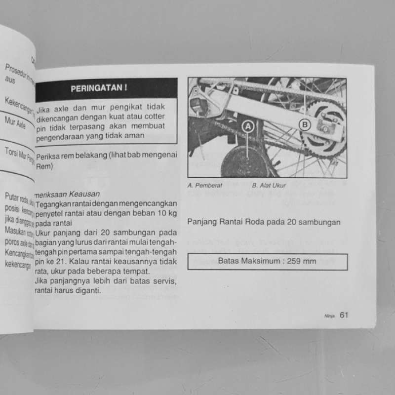 Jual Buku Manual Book Pedoman Pemilik Kawasaki Ninja Kis Kr 150 R-s 2002-05 Di Seller Noelle ...