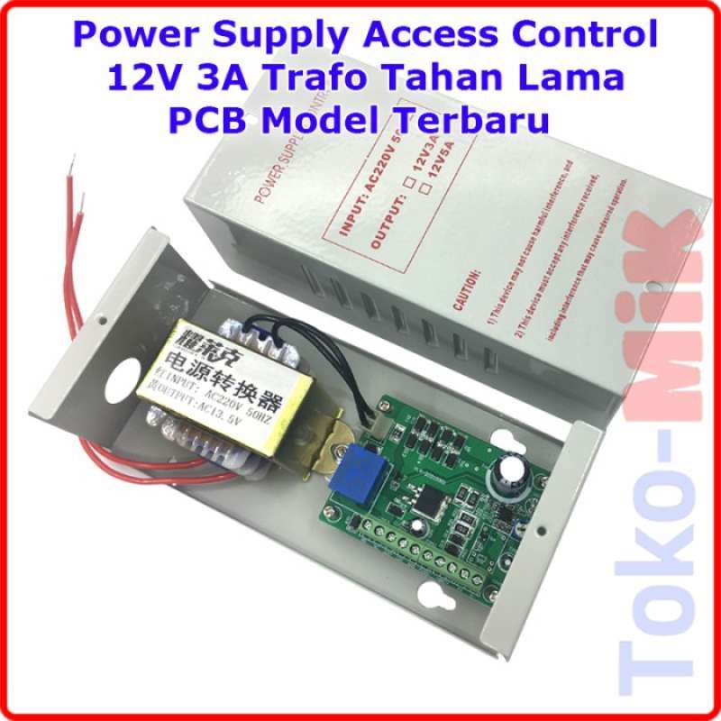 Promo Power Supply 12v 3a Utk Rfid Access Door Lock Control Trafo ...