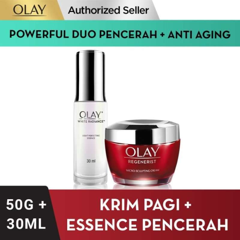 Promo [ Lebih Hemat ] Olay Powerful Duo Pencerah Dan Anti Aging Diskon 33% Di Seller Amor One ...