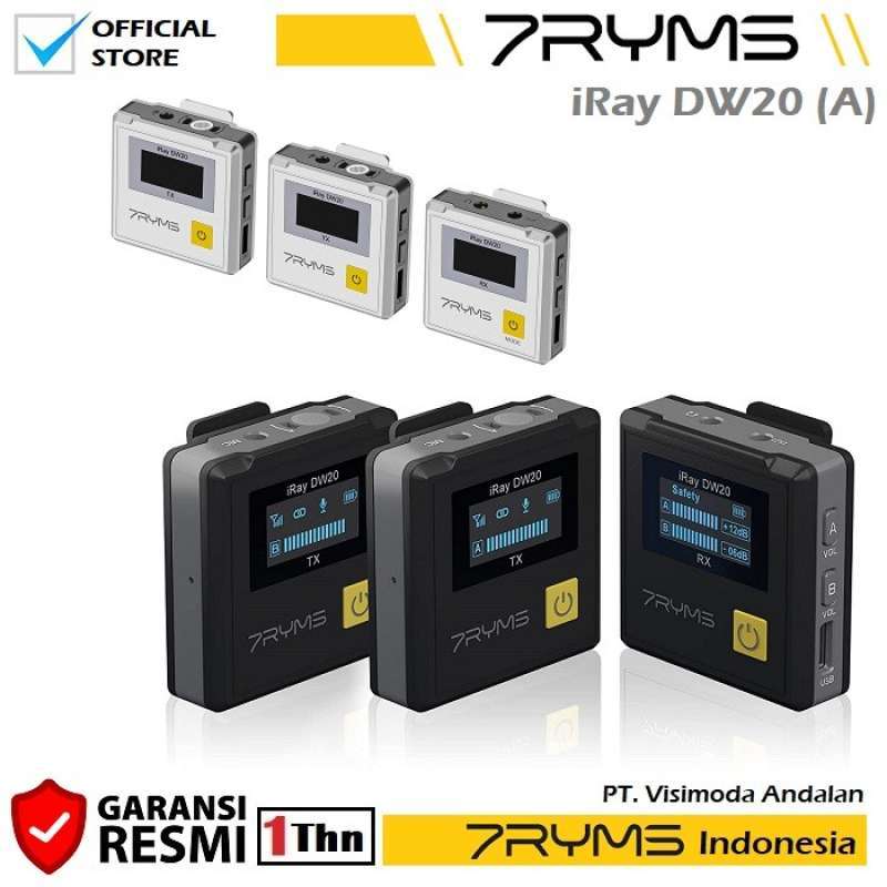 Promo 7ryms Iray Dw20 (a) Wireless Mic Microphone For Camera & Smartphone Diskon 23% Di Seller ...
