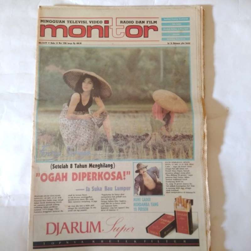 Jual Tabloid Monitor No.210 Mei 1990 Cover Ferry Soraya Di Seller ...