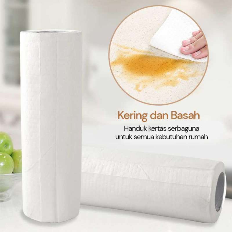 Jual Lazy Rag Tisu Kertas Disposable Paper Towel 1 Roll (50 Helai ...