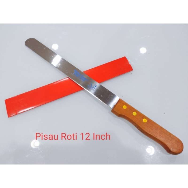Jual Pisau Roti Pemotong Kue Knife Bread Stainless Steel Tajam 30cm 30 ...