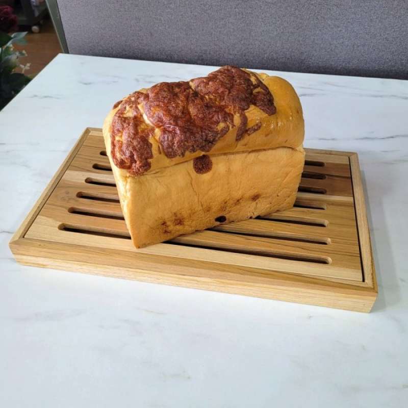Jual Talenan Potong Roti Kayu Jati Lusiosb Tempat Roti Tawar Kue Di ...