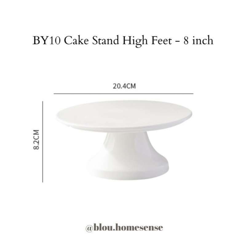 Jual Cake Stand High Feet Wadah Kue Tingkat Piring Kue Susun Keramik Putih Di Seller Ayato ...