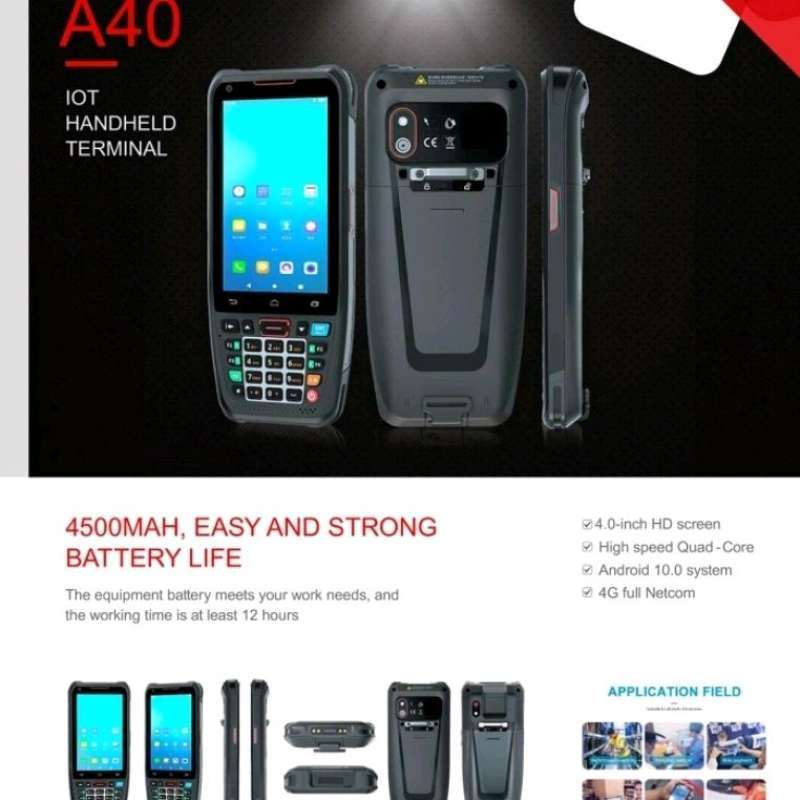 Jual Scanner Kassen A40 Pda Mobile Barcode Reader Android Portable Di ...