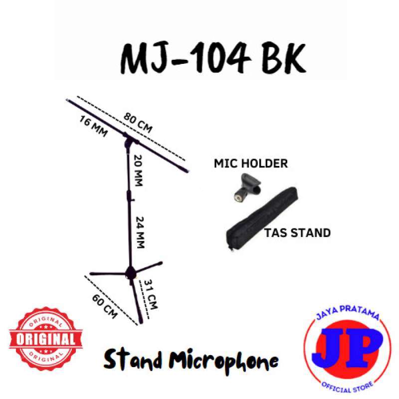 Promo Stand Microphone Mj104 Bk Stand Besi Diskon 50% Di Seller ...