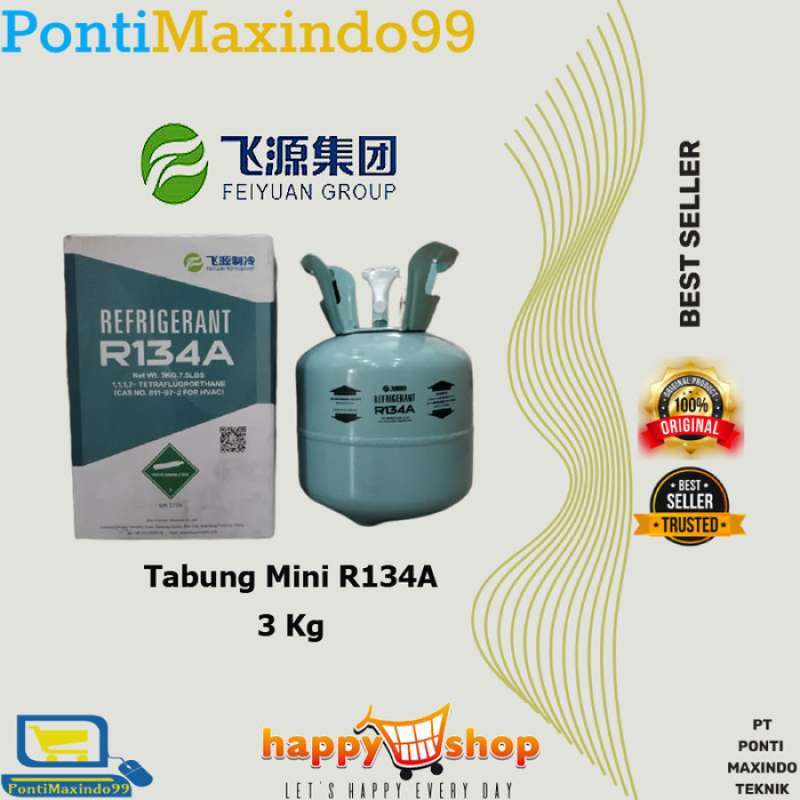 Jual Freon / Refrigerant R134a Tabung Mini 3 Kg Di Seller Shin Store ...