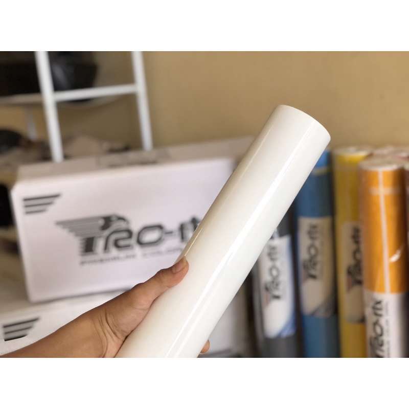 Promo (harga 1 Roll) Skotlet Profix Putih Glossy Mengkilap Panjang ...