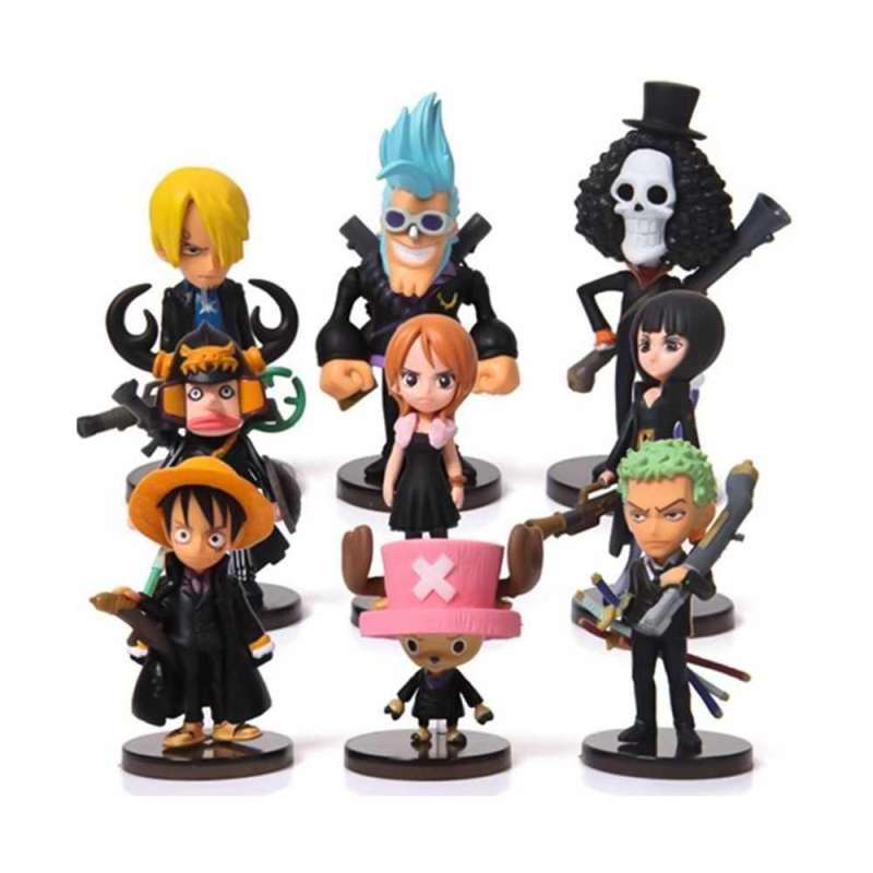 Jual Mainan Action Figure One Piece The Straw Hat Pirates 9 Pcs Jjk ...