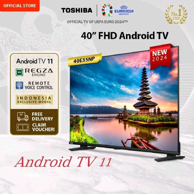 Jual Toshiba 40 Inch Android 11 Tv Smart Tv Model 40e35np Regza Engine Wifi Voice Remote Garansi ...