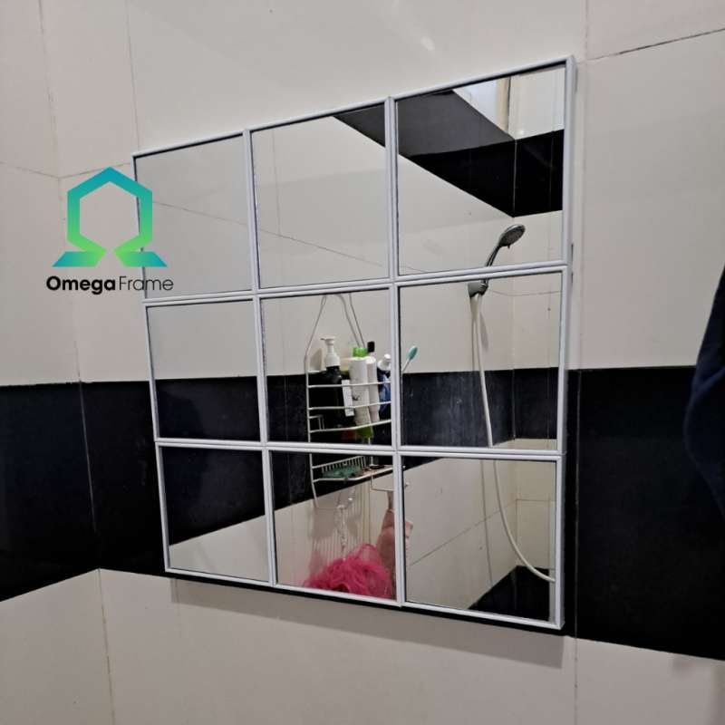 Promo Kaca Persegi Cermin Tempel Dinding Kotak 15x15 Diskon 29% Di ...