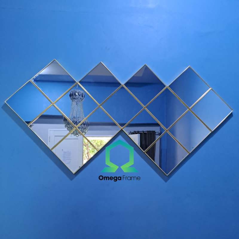 Promo Kaca Persegi Cermin Tempel Dinding Kotak 15x15 Diskon 29% Di ...