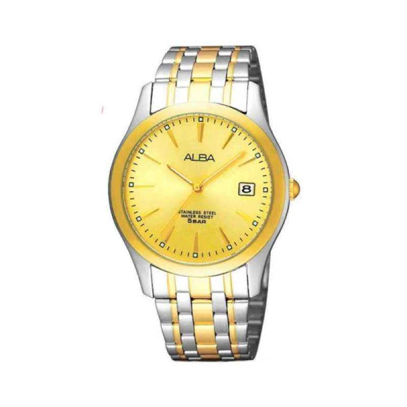 Jual Jam Tangan Alba Prestige Pria 100% Original Silver-gold Stainless ...