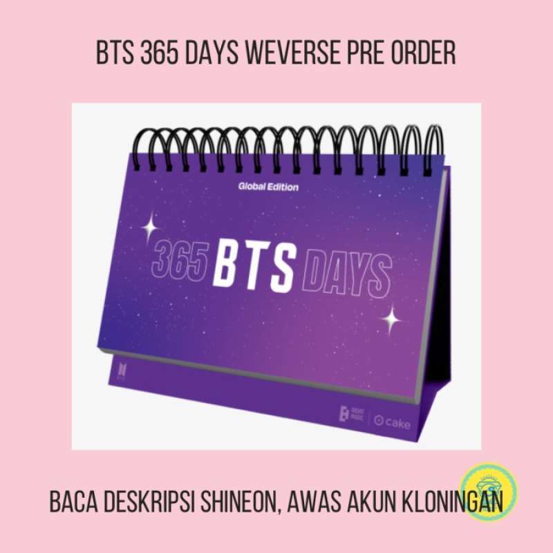 Jual [po Dp] Bts 365 Days Calendar Weverse Pre Order Baca Deskripsi Di ...