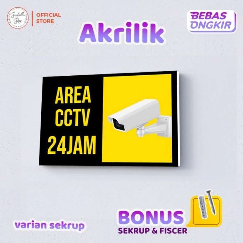 Jual Custom Sign Board Signage Akrilik Tanda Cctv Sign Board Acrylic 3d ...