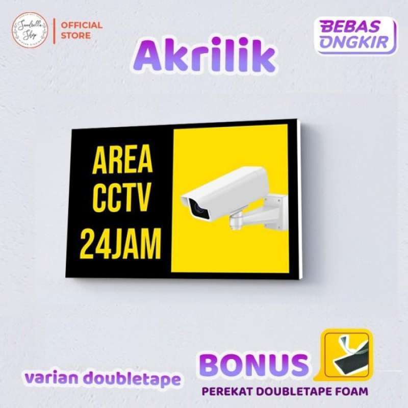 Jual Custom Sign Board Signage Akrilik Tanda Cctv Sign Board Acrylic 3d ...