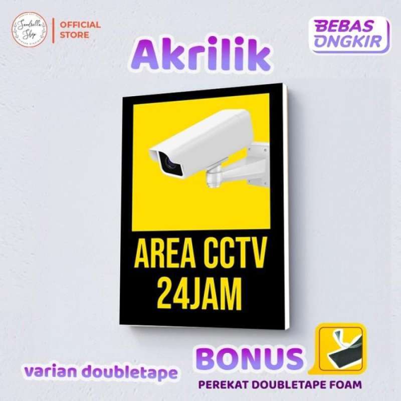 Jual Custom Sign Board Signage Akrilik Tanda Cctv Sign Board Acrylic 3d ...