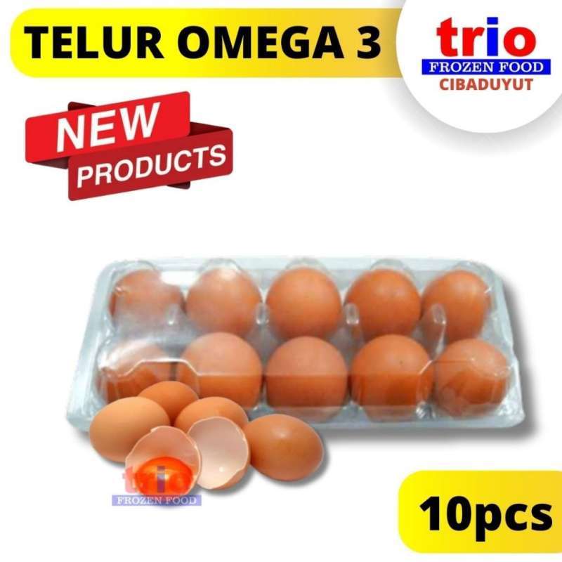 Jual Telur Ayam Omega 3 Isi 10 Pcs Di Seller Trio Frozen Food ...