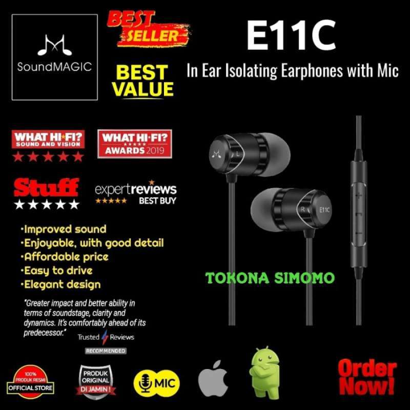 Promo Soundmagic E11c / E 11c In Ear Isolating Earphones With Mic ...