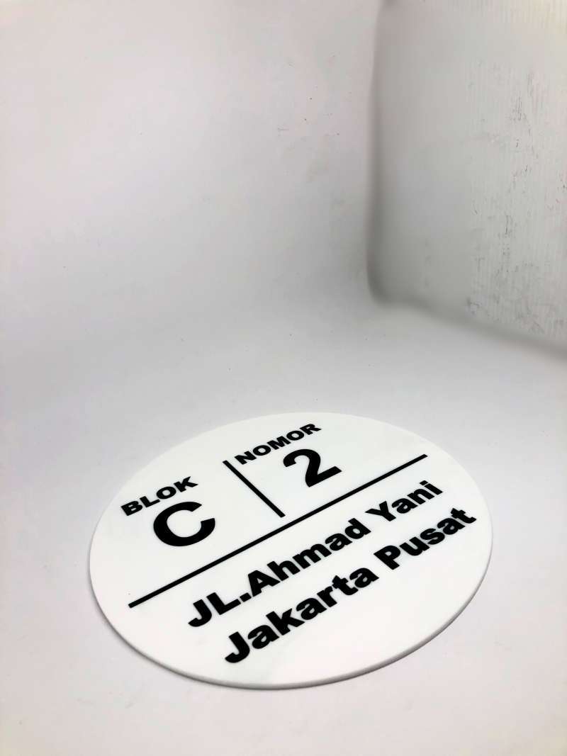 Jual Best Seller Alamat Rumah Custom Akrilik Uv Print Laser Cut Nomor ...