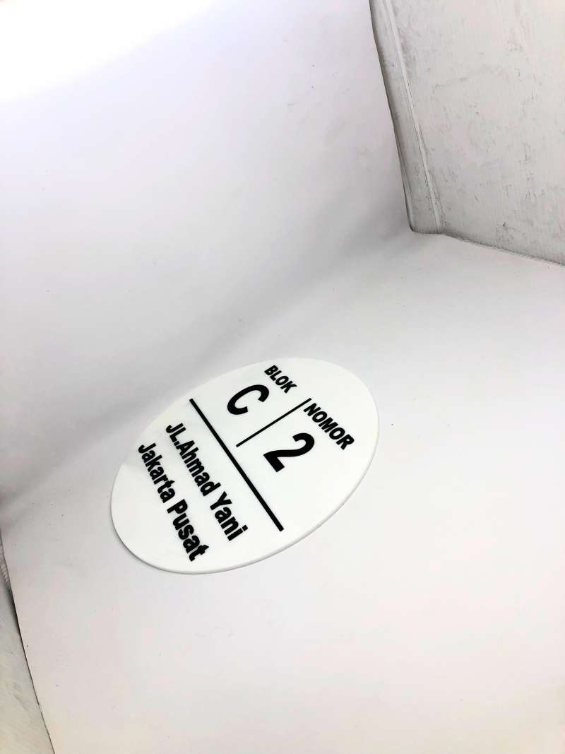 Jual Best Seller Alamat Rumah Custom Akrilik Uv Print Laser Cut Nomor ...