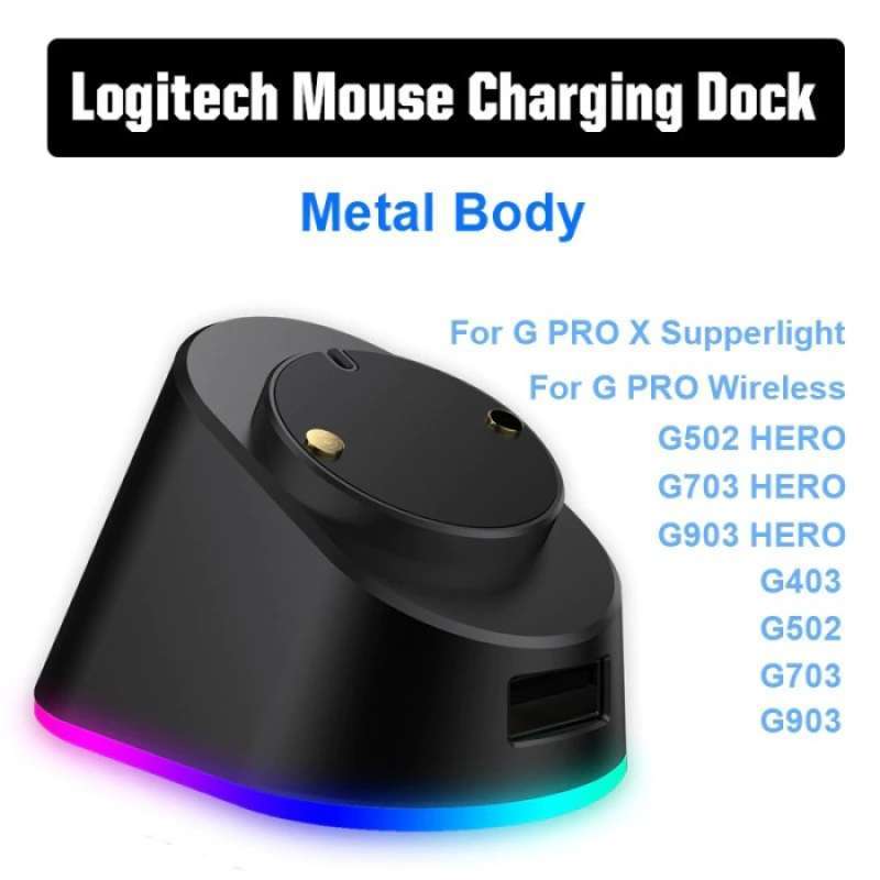 Jual Metal Rgb Logitech Mouse Magnetic Wireless Charging Dock Di Seller ...