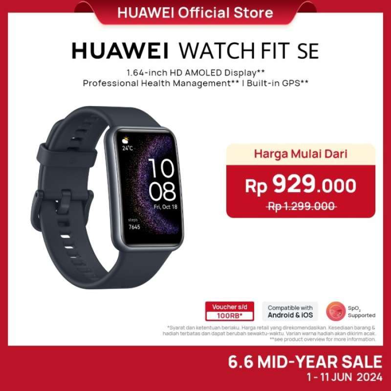 Jual [best Offer] Huawei Watch Fit Special Edition Smartwatch |built-in ...