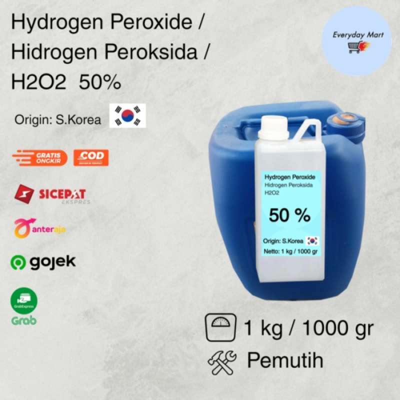 Promo Hydrogen Peroxide 50% / H2o2 50% - 30 Kg Diskon 33% Di Seller ...