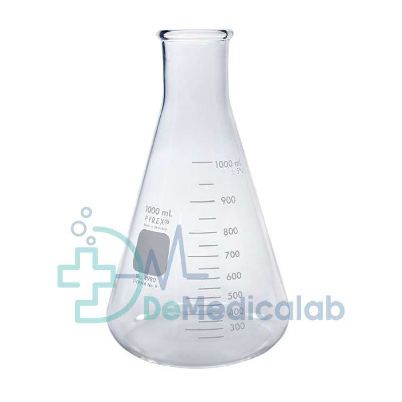 Promo Erlenmeyer Glass Flask / Labu Kaca Erlenmeyer Pyrex Rrc 1000 Ml ...
