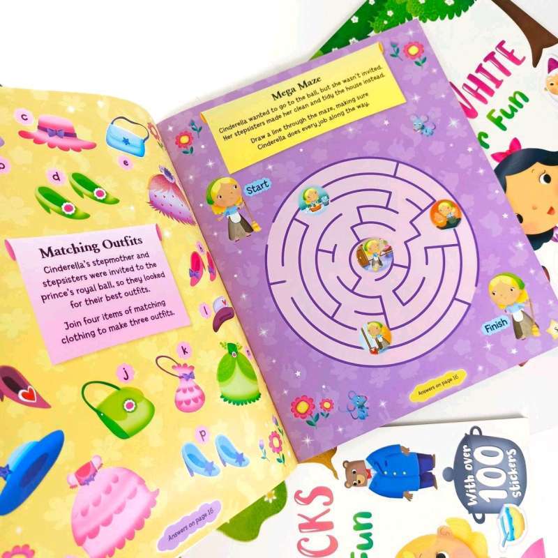 Jual Igloo Books Cinderella Sticker Fun With Over 100 Stickers Di ...