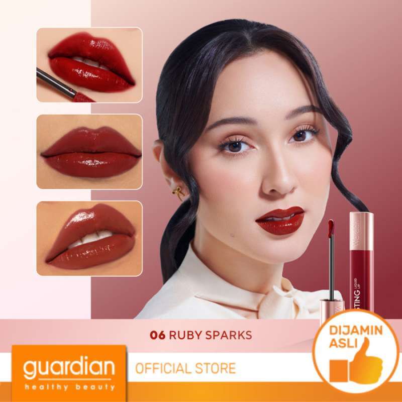 Jual Wardah Glasting Liquid Lip - Hi-pigmented Glass Color - 06 Ruby Sparks Di Seller Yama ...