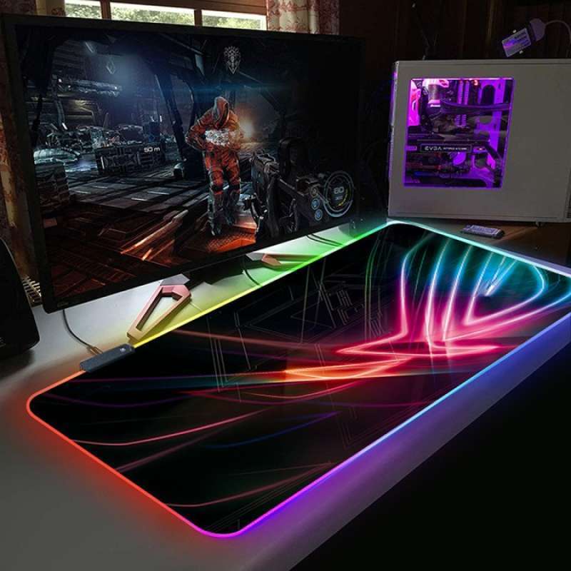 Promo 100% Produk Ori Gaming Mousepad Karet Led Xl Rgb Mouse Pad ...