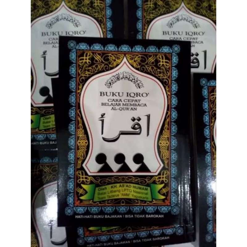 Jual Buku Iqro Bundel Jilid 1-6 Ukuran Besar Hitam Soft Cover Di Seller ...