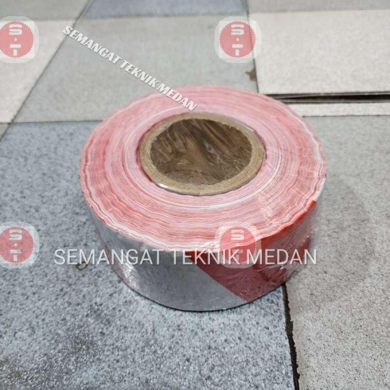 Jual Garis Polisi Police Line Merah Putih 3 X 500m 3x500 3 Inch 500 ...