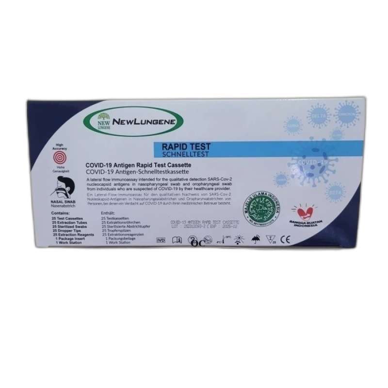 Jual New Lungene Nasal Isi 25 Pcs Swab Test Antigen Original Di Seller ...