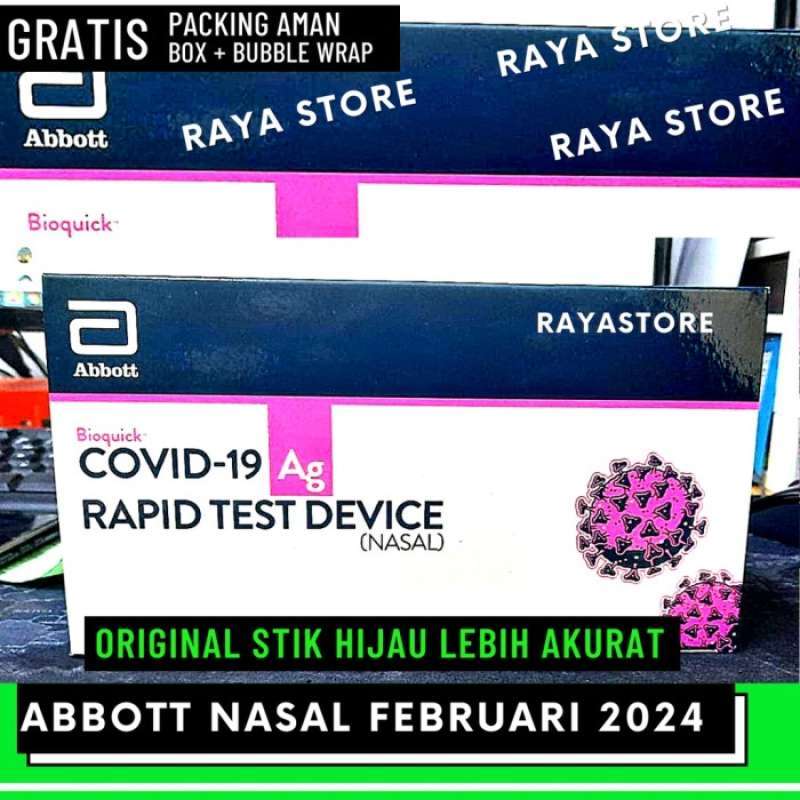 Jual [sale] Abbott Bioquinasal & Naso Antigen Swab 1 Box Isi 25pcs Di ...