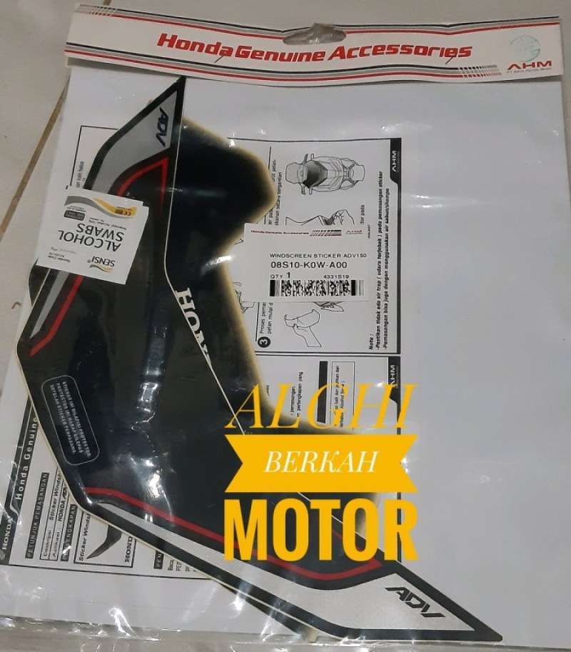 Promo Sticker Stiker Windscreen Windshield Honda Adv 150 Original Honda ...