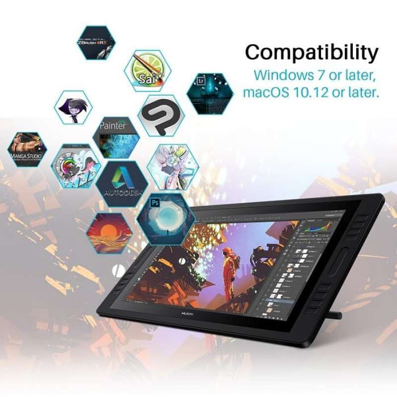 Jual Huion Kamvas Pro 20 Drawing Pen Tablet Display Garansi Resmi Di ...