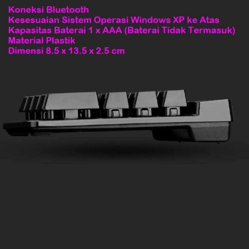 Jual Numeric Keypad Numpad Bluetooth 4.0 Num Lock Pad Keyboard Angka ...