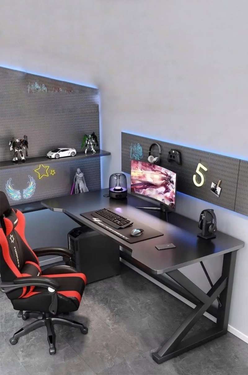 Jual Meja Komputer Laptop Pc Gaming Desk Meja Rakit Kerja Kamar ...