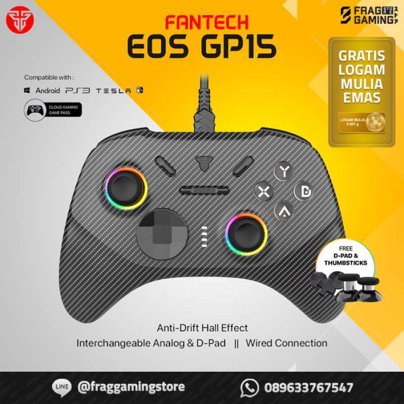 Jual Fantech Gp15 / Gp-15 Eos Vega Multiplatform Wired Gamepad ...