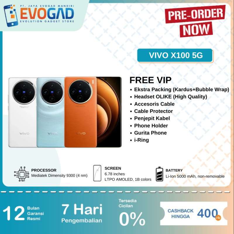 Promo Vivo X100 5g Nfc 12/256gb, Mediatek Dimensity 9300 100w 50mp ...