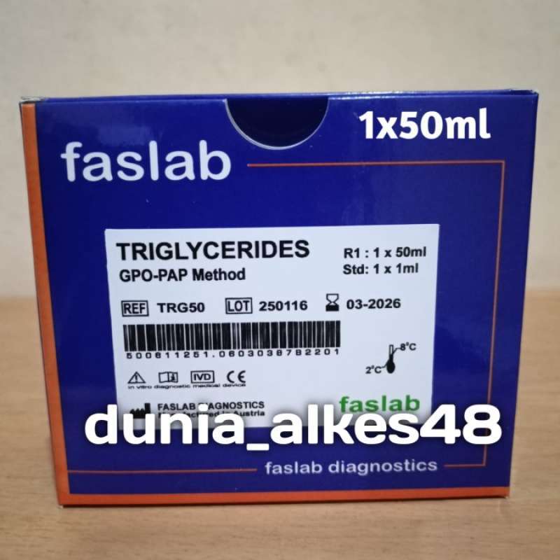 Promo Reagen Tg Trigliserida / Triglycerides 1x50 Ml Faslab Diskon 33% Di Seller Lucky_vania ...