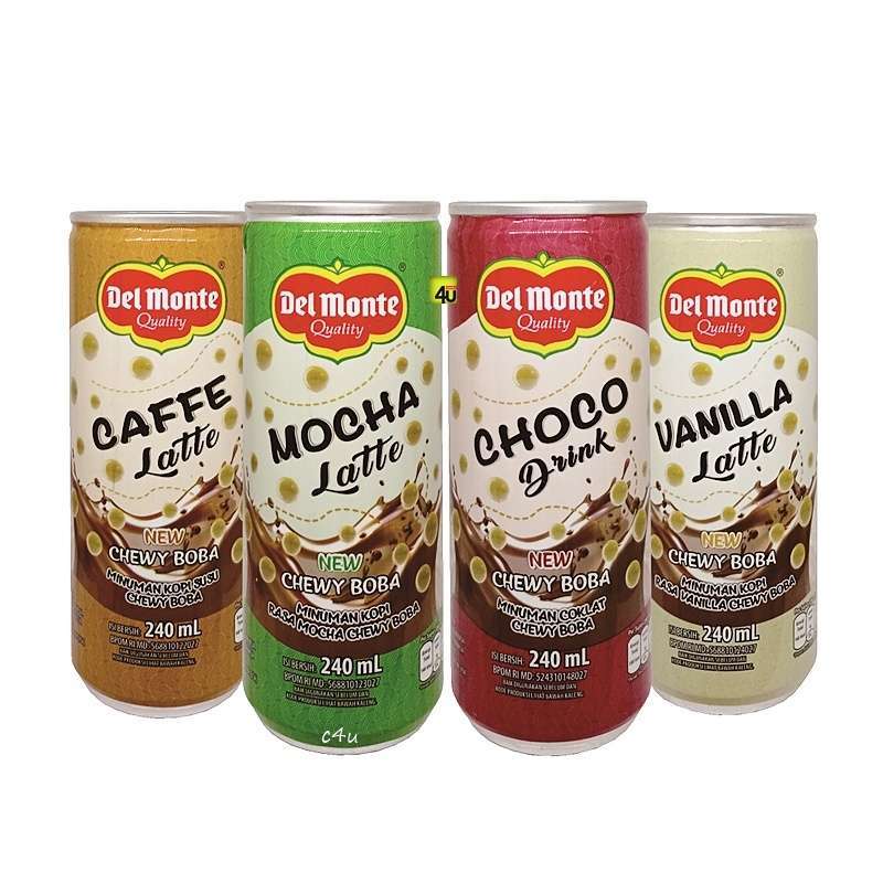 Jual Minuman Segar Delmonte - Del Monte - Delicious Boba Drink - 240 Ml ...